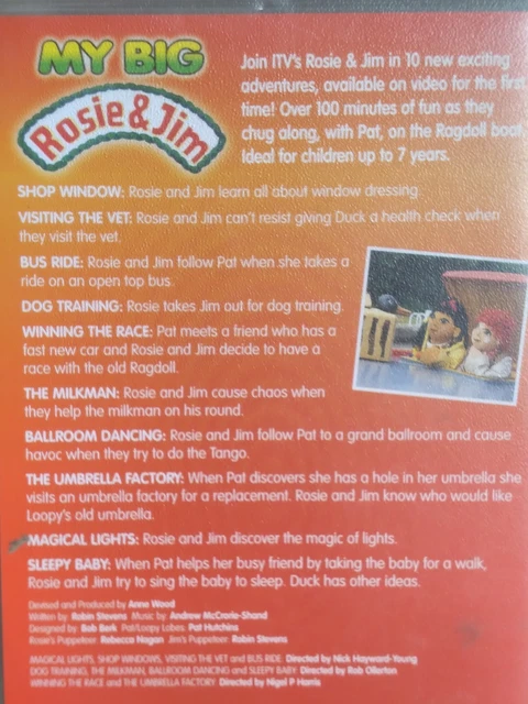 MY BIG ROSIE & Jim Chugging Along On The Old Ragdoll VHS Video Tape £16 ...