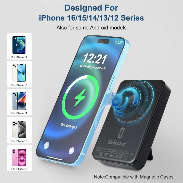 MAGSAFE POWER BANK Portable Charger 50000mAh Magnetic Battery Pack For ...