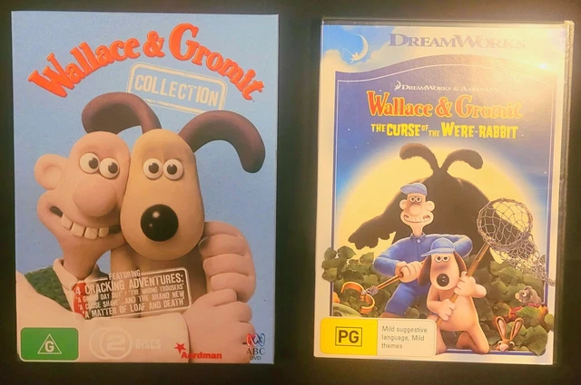 WALLACE & GROMIT 2-Disc Collection & Curse Of The Were-Rabbit DVD Set ...