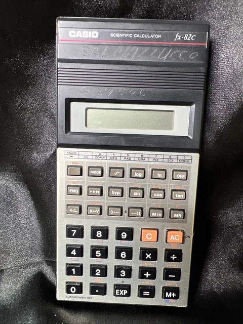 VINTAGE CASIO FX-82C Scientific Pocket Calculator Made in Japan/name ...