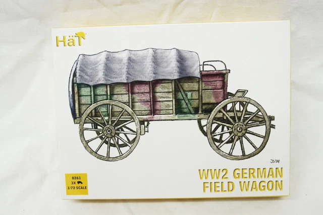 1:72 MODELLBAUSATZ HÄT 8261 WW2 German Horse Drawn Field Wagon OVP EUR ...