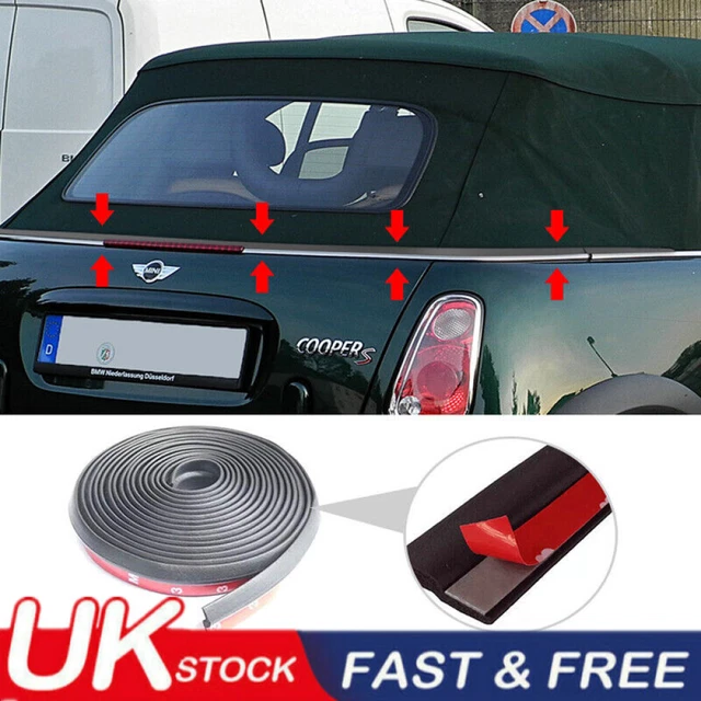 BMW MINI ONE Cooper S Convertible R52 rear soft top roof weather seal ...