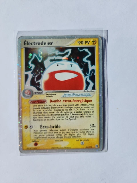 ÉLECTRODE EX 107/112 Ex Rouge Feu Vert Feuille Carte Pokemon EUR 30,00 ...