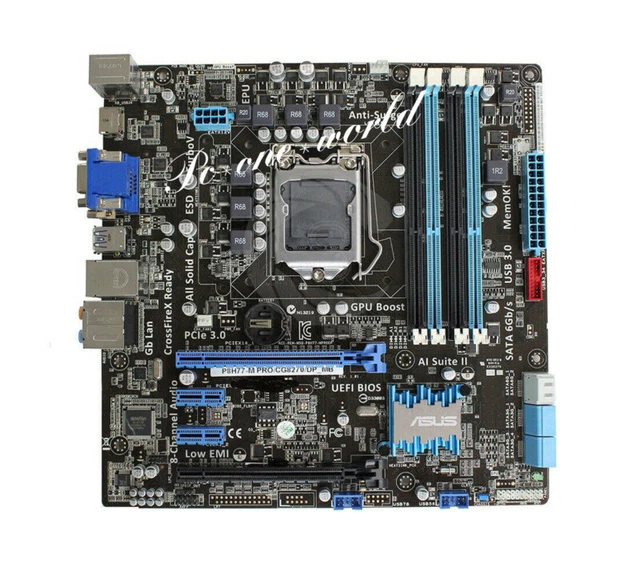 ASUS P8H77-M PRO/CG8270/DP_MB Motherboard Intel H77 DDR3 LGA1155 ...