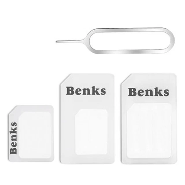 ALL-IN-ONE 4-IN-1 SIM Card Adapter Micro Mini Nano Sizes For All Mobile ...