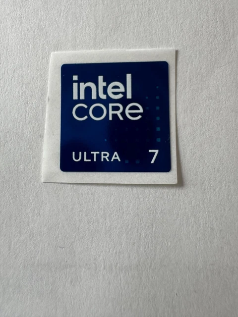 NEW INTEL CORE Ultra 7 Desktop / Laptop Sticker Label 18mm x 18mm $4.99 ...