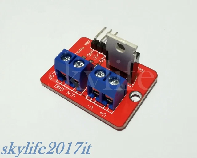 MODULO MOSFET IRF520N driver led motori arduino shield IRF520 5Vdc EUR ... MODULO MOSFET IRF520N driver led motori arduino shield IRF520 5Vdc EUR ...