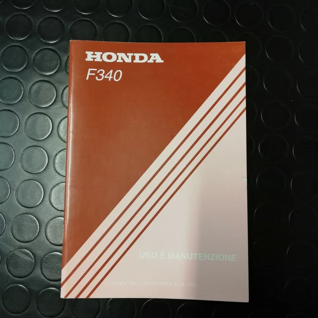 MANUEL D'UTILISATION ET D'Entretien Motozappa Tiller HONDA F 340 ITA - 1996 EUR 9,84 - PicClick FR