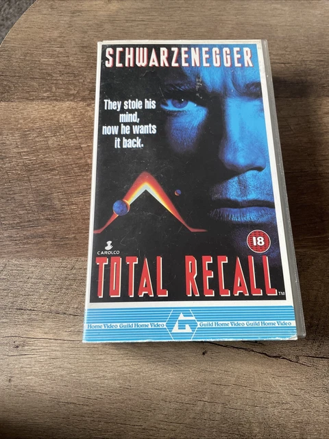 TOTAL RECALL 1990 VHS Arnold Schwarzenegger Sharon Stone Sci-Fi Cult ...