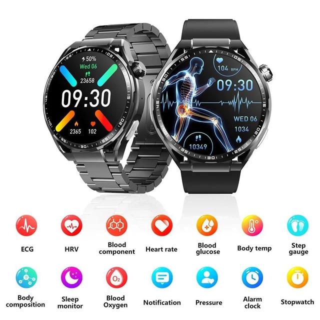 +F200 ECG SMART Watch Bluetooth Call Health Monitoring SOS Sport ...