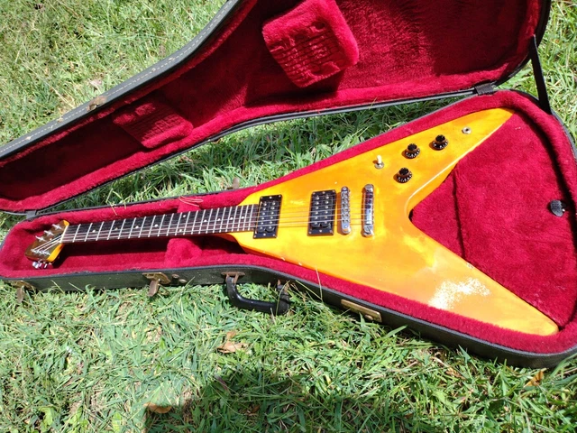1984 ALPINE WHITE Gibson Flying V Original Tim Shaw Dirty Fingers ...