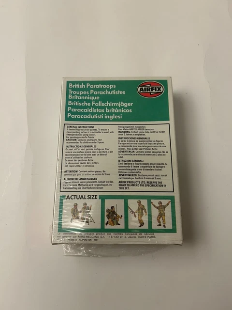 AIRFIX WW2 BRITISH Paratroop 41 Pieces Making 33 Assemblies 9 01723 HO ...