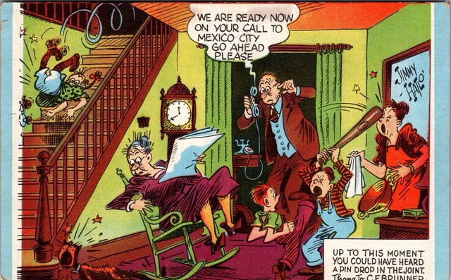 1940S COMIC ARCADE JIMMY Hatlo Firmado Thanx A C. F. Brunner L8 EUR 8 ...