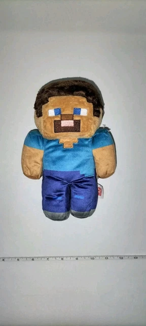 GENUINE MINECRAFT STEVE Plush Basic Soft Cuddle Toy Teddy Embroidered £ ...