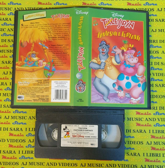 1991 WALT DISNEY vs 4335 (F23) TALESPIN GHOSTS & SCOUNDRELS VHS Movie ...