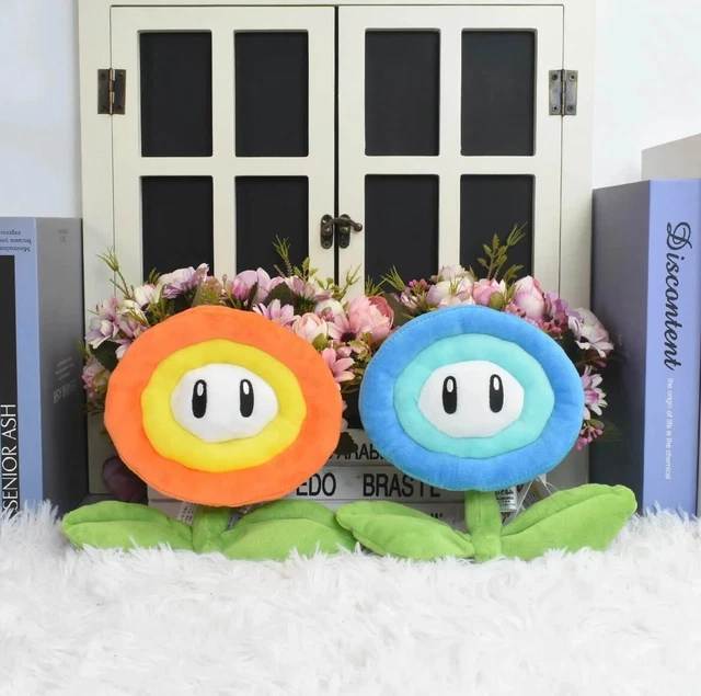 SUPER MARIO BROS Soft Ice Fire Flower Plush Stuffed Doll Toys Kids ...