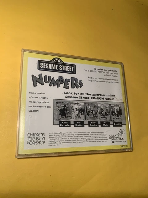 SESAME STREET NUMBERS - Pc 1995 - Pre-owned $8.99 - PicClick CA