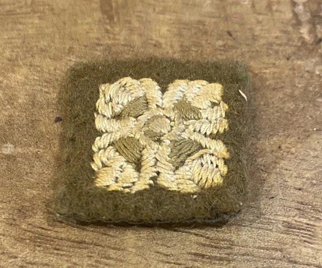 WW2 BRITISH ARMY Officers Rank of 2nd Lieutenant Cloth Insignia Pip 2.2 ...