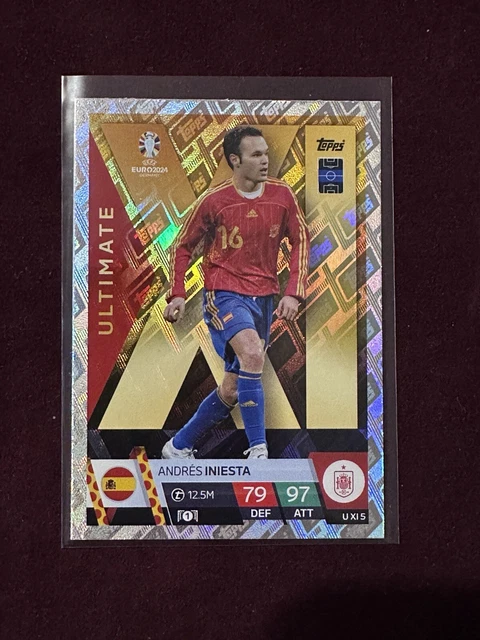 MATCH ATTAX EURO 2024 Ultimate XI Andres Iniesta SPAIN TRADING CARD £6. ...