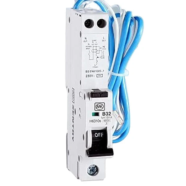MK SENTRY H6837S RCBO 40A 230V B Curve 30MA Type A Single MOD. 6KA £18.60 - PicClick UK