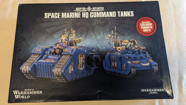 SPACE MARINE HQ Command Tanks Rhino Landraider Warhammer World ...
