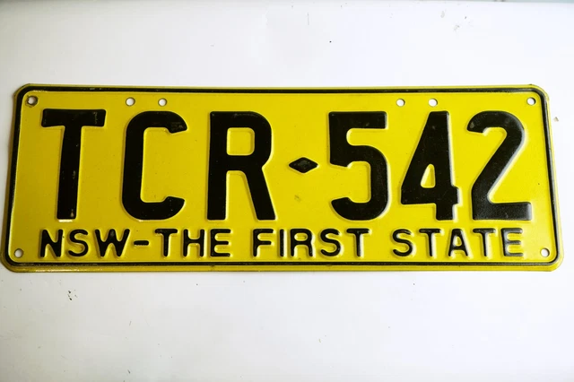 NSW - YELLOW The First State #TCR-542 ~ Vintage Collectable NUMBER ...