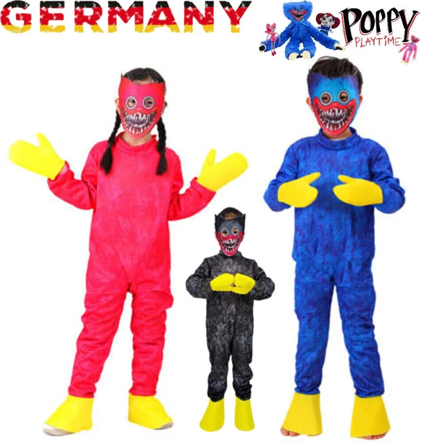 POPPY PLAYTIME HUGGY Wuggy Overall Kinder Karneval Cosplay Jumpsuit ...