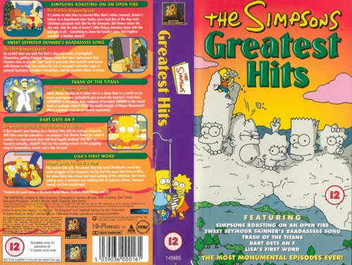 THE SIMPSONS GREATEST Hits - 1999 VHS £5.98 - PicClick UK