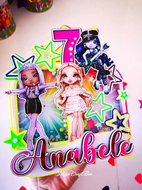 RAINBOW HIGH DOLL cake topper/ Personalised 3D Shaker cake decoration £ ...
