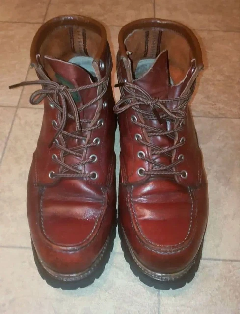 [BLACK VIBRAM] RED Wing 8175 US8.5E Semicircle Dog Tag Golden Size £418 ...