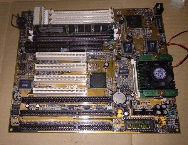MOTHERBOARD SOYO SY-5BT5 Pentium MMX 200MHz Socket 7 PCI ISA Placa base ...
