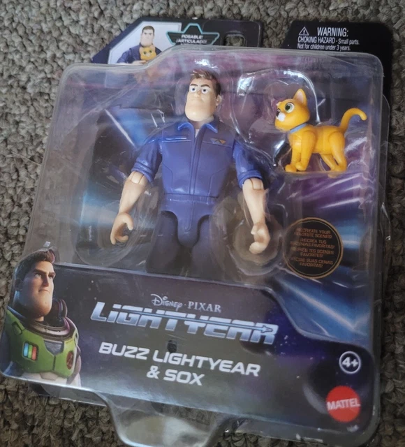 FIGURINE DISNEY PIXAR LIGHTYEAR Film BUZZ LIGHTYEAR & SOX 5 pouces ...