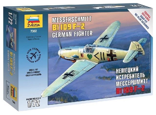 MESSERSCHMITT BF 109 F-2 German Fighter 1:72 Plastique Model Kit Zvezda EUR 19,11 - PicClick FR