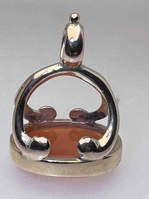 ANTIQUE VICTORIAN 18CT Watch Fob With Carnelian Intaglio Seal Initials ...