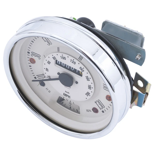 CLASSIC MINI CENTRE Binnacle 130mph Magnolia Faced Speedo , 13H4442M £ ...