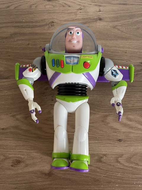 DISNEY BUZZ LIGHTYEAR 12" Toy Story Talking Interactive Moveable action ...