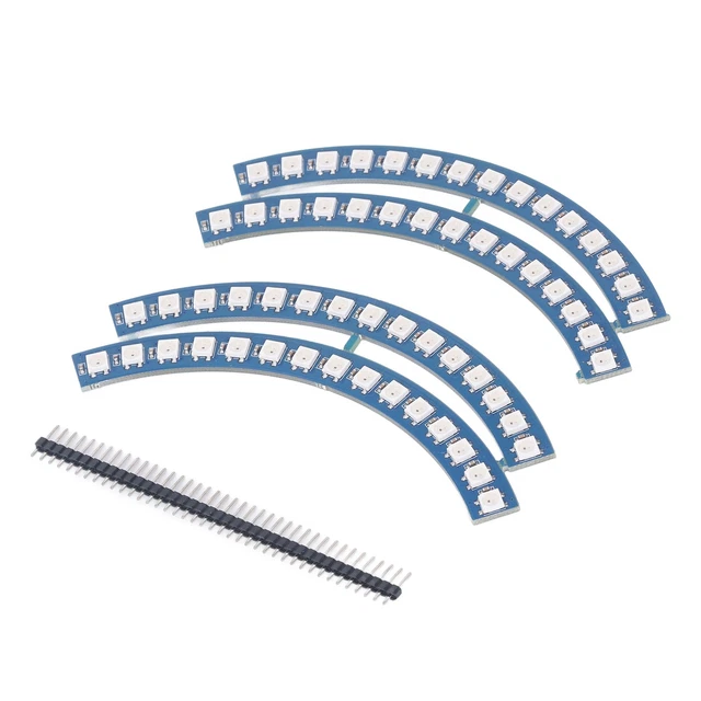 RGB RING WALLCLOCK Light Serial Port WS2812 60LED LampBoard For ...