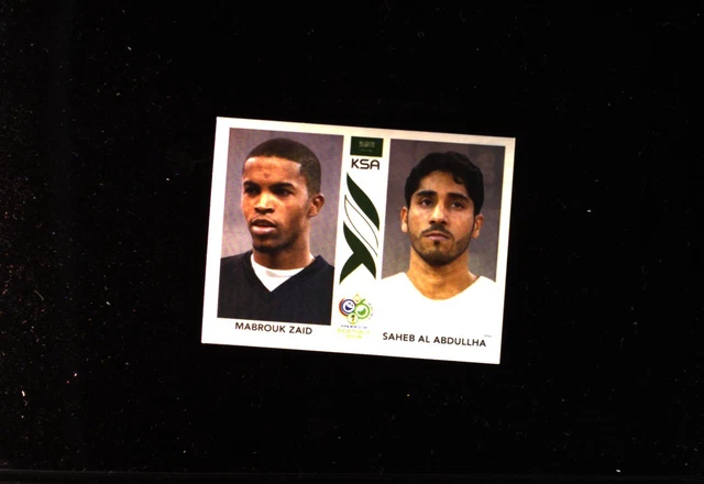 2006 PANINI WORLD Cup Germany 2006 M. Zaid/S. Al Abdullha Saudi Arabia ...