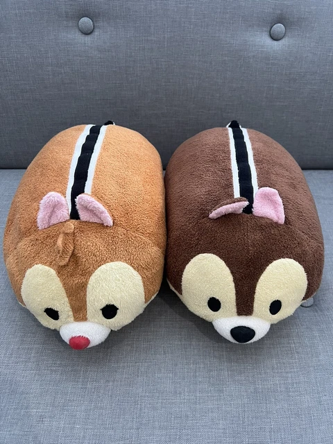 2 X DISNEY parks Tsum Tsum Large Chip & Dale Plush 12" Chipmunk Soft ...