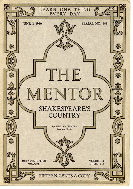 MENTOR MAGAZINE #108 VG- 3.5 1916 Low Grade £2.06 - PicClick UK