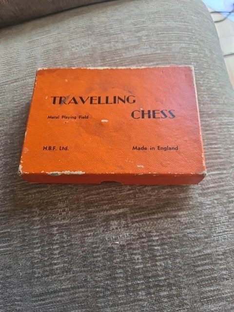 VINTAGE HOUSE MARTIN Travelling Chess Set British Made With Box ...