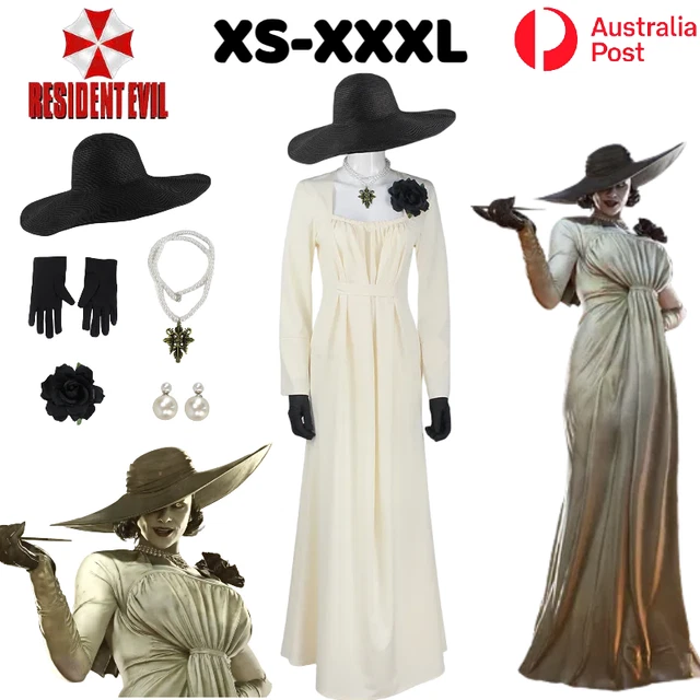 GAME RESIDENT EVIL Village Alcina Dimitrescu Cosplay Costume Halloween ...