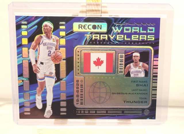 2023-24 SHAI GILGEOUS-ALEXANDER panini recon viaggiatori del mondo #1 ...