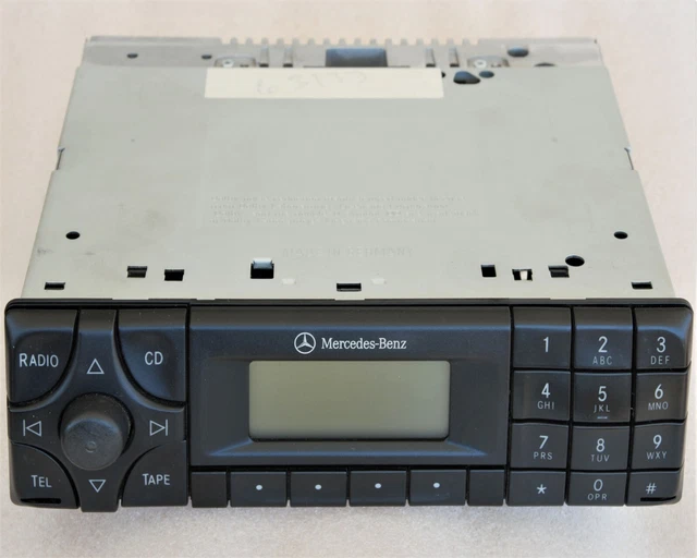 MERCEDES BENZ BECKER Model 3309 Oem Am/Fm Radio Cassette Player Fiber ...
