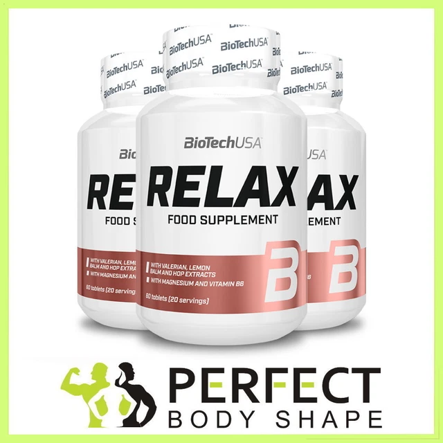 BIOTECH USA RELAX 60Tabs Stress Relief Reduce Fatigue Improve Well ...