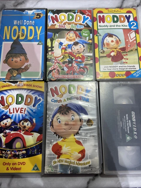 6X NODDY VHS Videos NODDY LIVE!, WELL DONE NODDY, CATCH A FALLING STAR ...