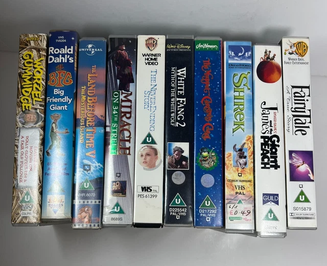 10 X JOB Lot Bundle Of VHS Video Tapes £5.95 - PicClick UK