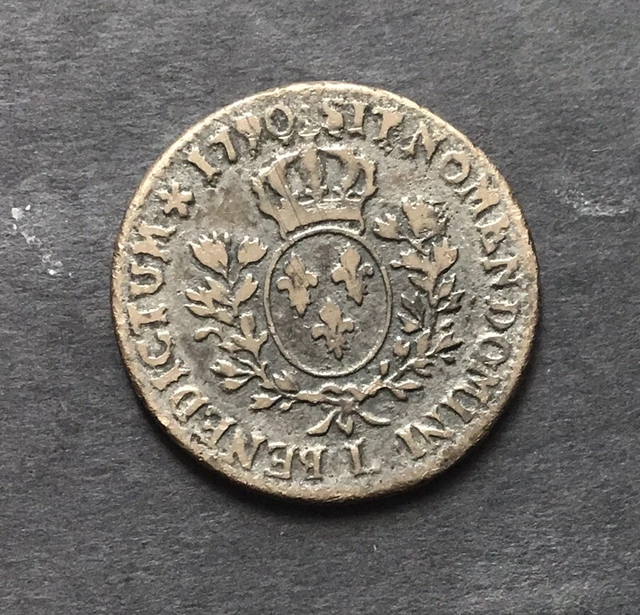 MONNAIE ROYALE, ÉCU Louis XVI, 1790 L Bayonne ! French coins faux d ...