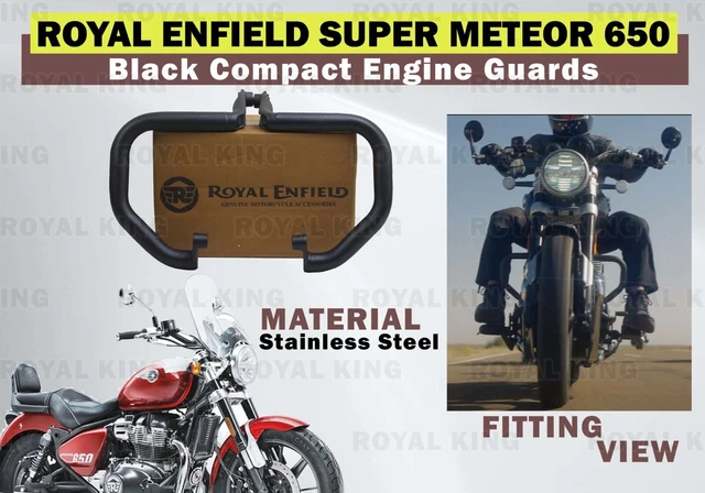 ROYAL ENFIELD SUPER Meteor 650 "Stainless Steel Compact Engine Guard ...
