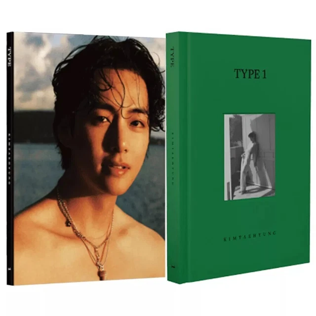 BTS V [TYPE 1] MAGAZINE/PHOTO BOOK Ver Photo Book+Mark+3 Sticker+2 Card ...